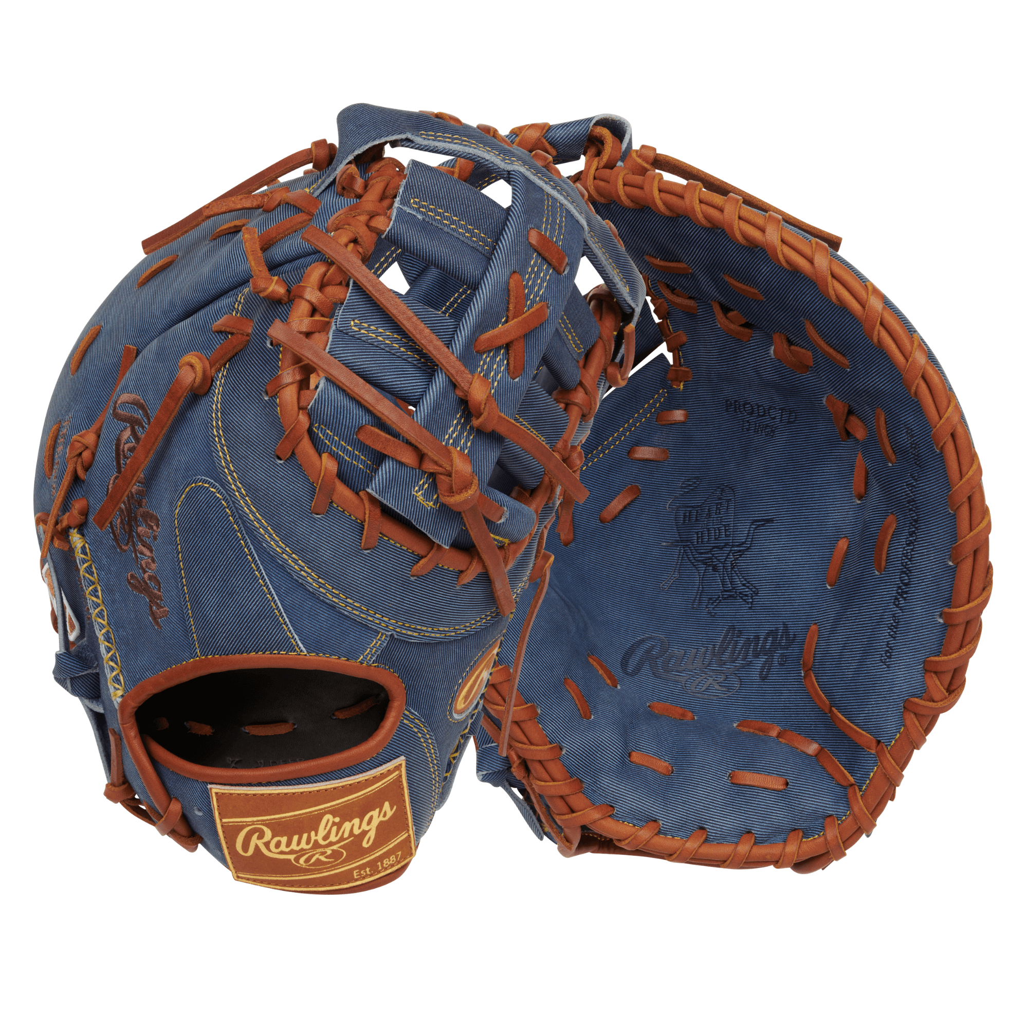 Rawlings Denim First Base Mitt - 13" LHT